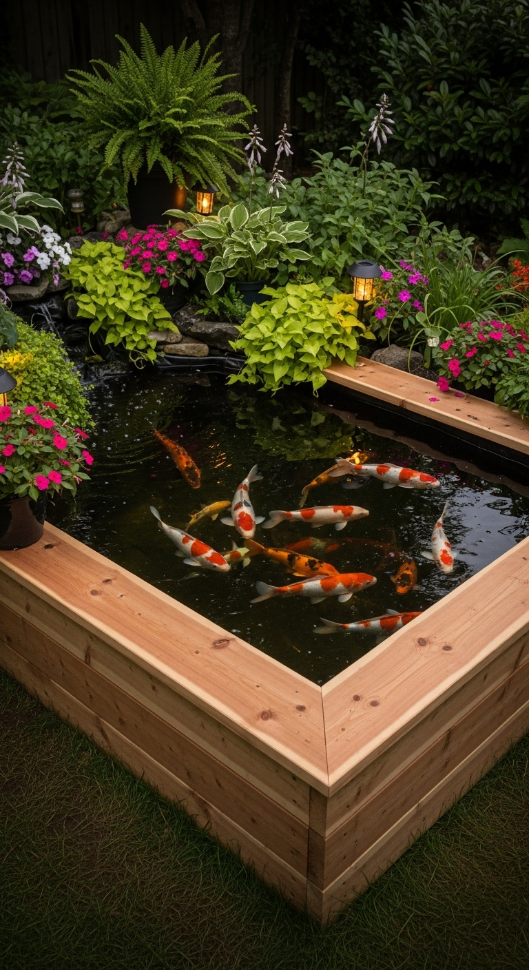 10 Beautiful Above Ground Koi Pond Ideas for Your Backyard